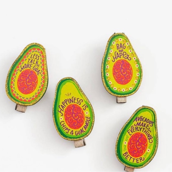 NATURAL LIFE | Kitchen | New 4 Happy Clips Avocados Magnets By Natural ...